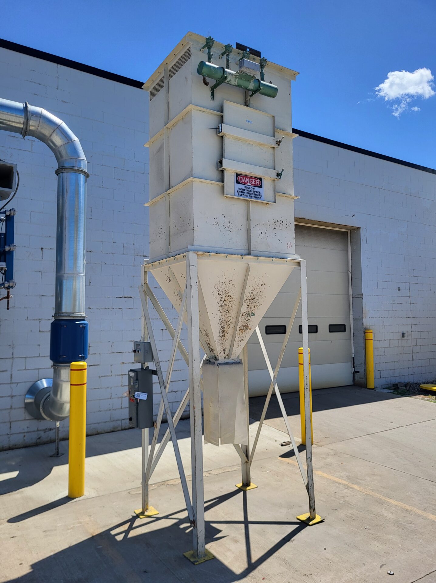 2,000 cfm Environmental Dynamics 4x5 Pulse Jet Baghouse Dust Collector ...