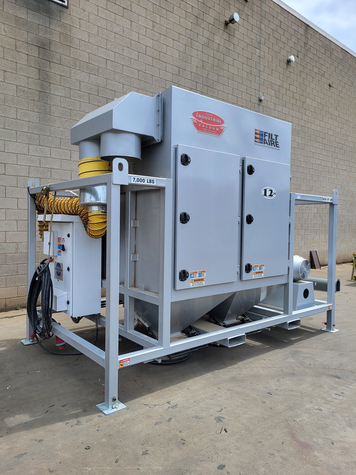 12,000 cfm Industrial Vacuum Filt-Aire Cartridge Dust Collector AM23384 ...