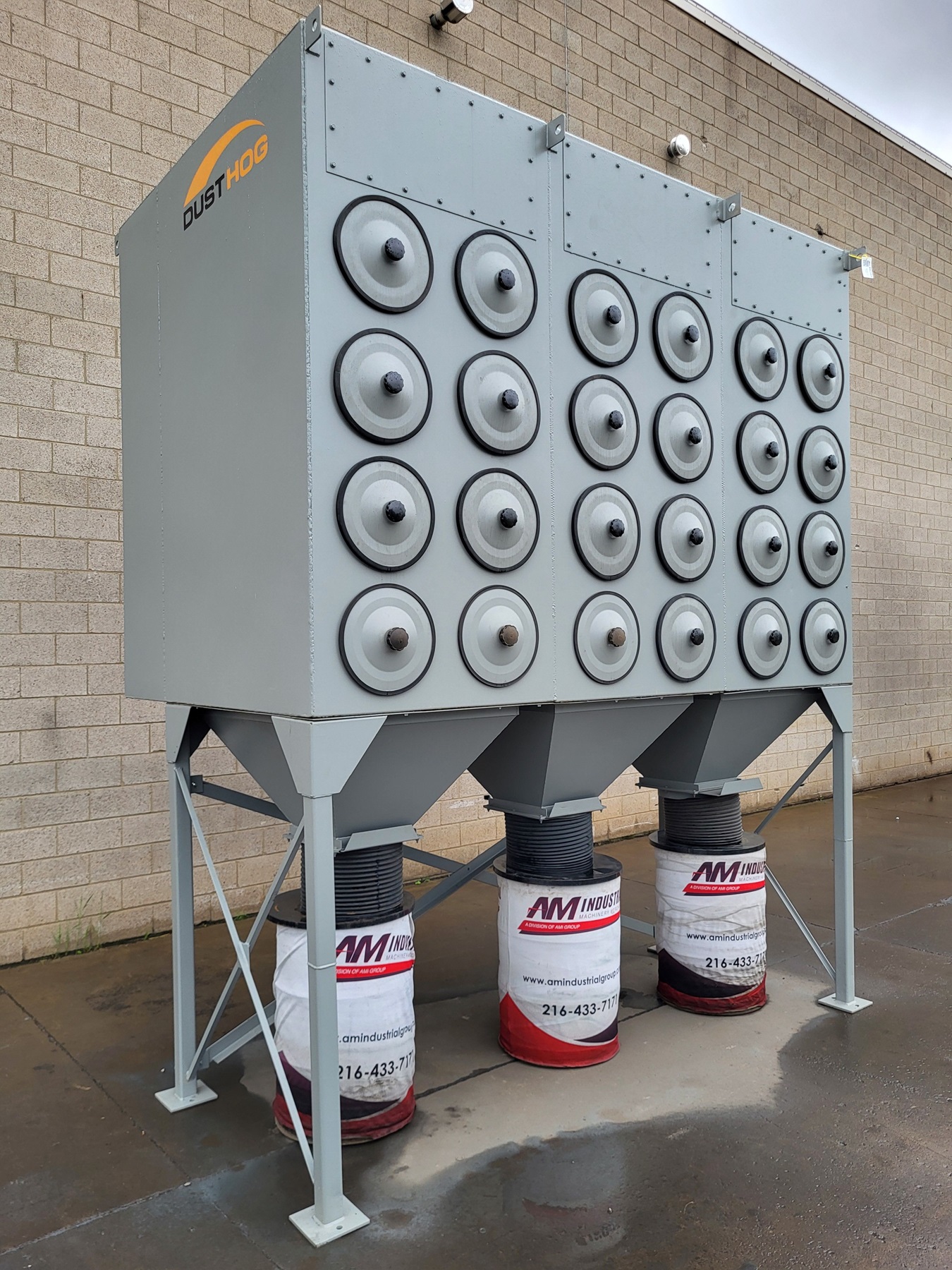 24,000 cfm Dust-Hog / UAS FJH 48-4 Cartridge Dust Collector AM23646 ...