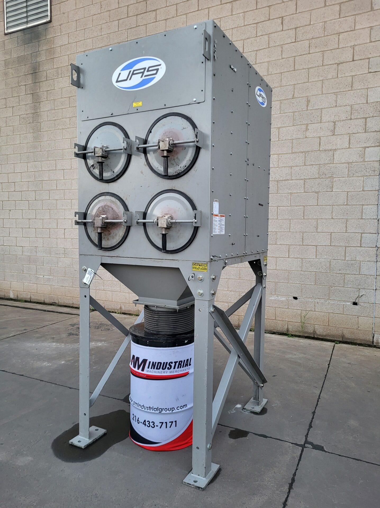 2,500 cfm Dust-Hog / UAS SFC4-2 Cartridge Dust Collector AM23823 - AM ...