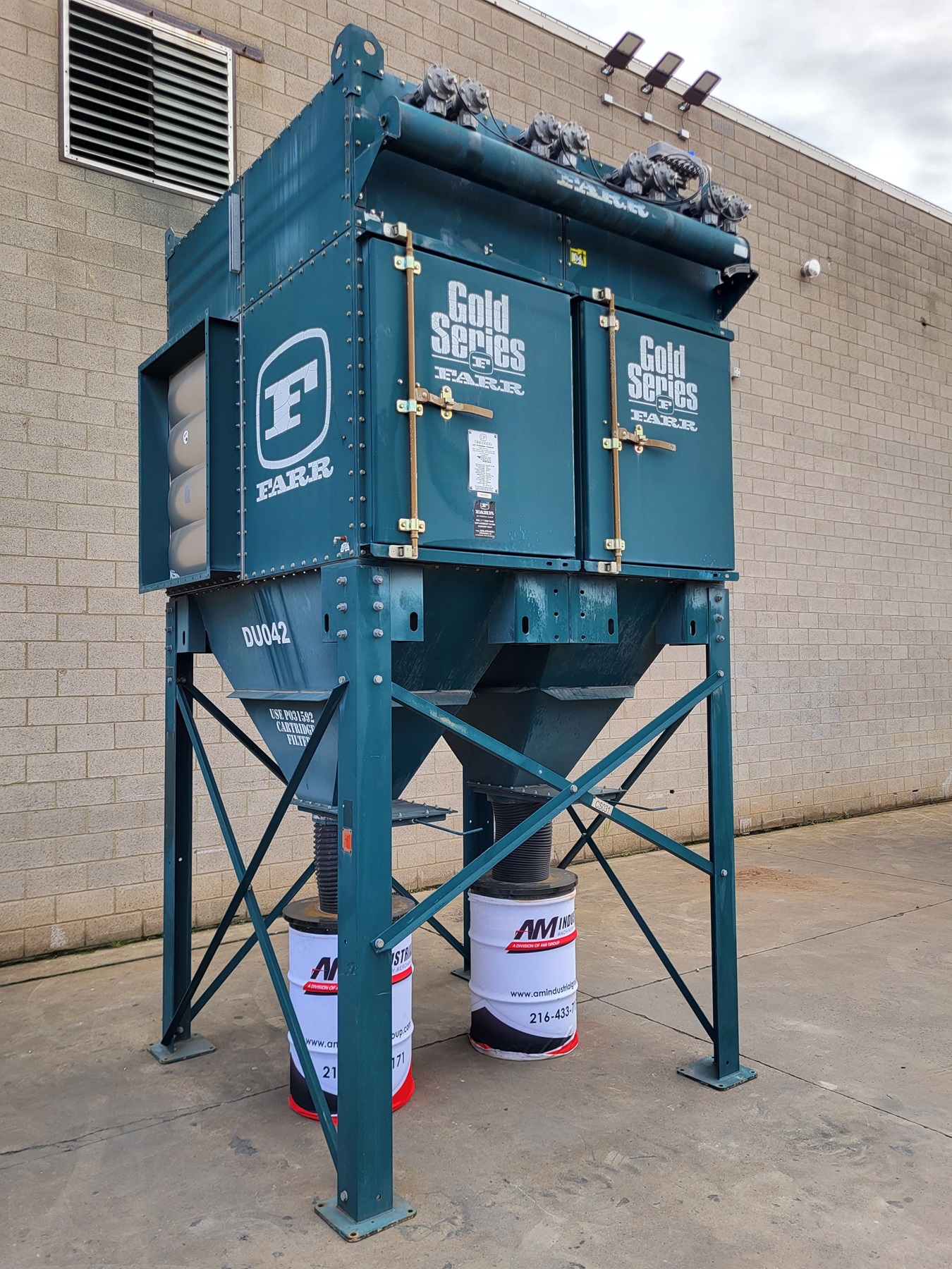 14,000 cfm Camfil Farr GS-16 Cartridge Dust Collector AM23827 - AM ...