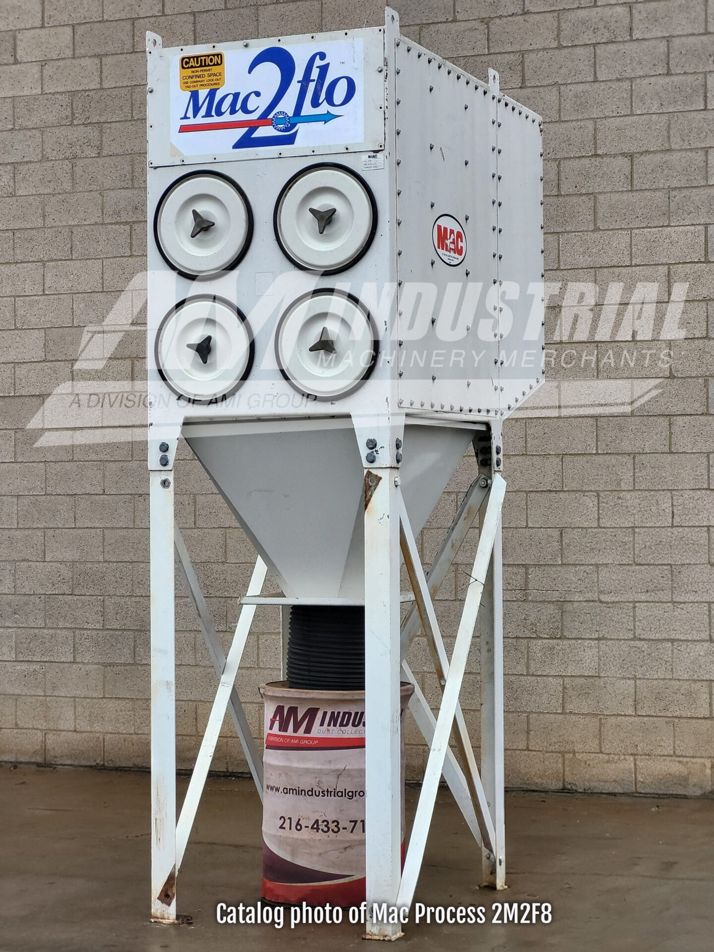 5,000 cfm Mac Process 2M2F8 Cartridge Dust Collector AM24935 - AM ...