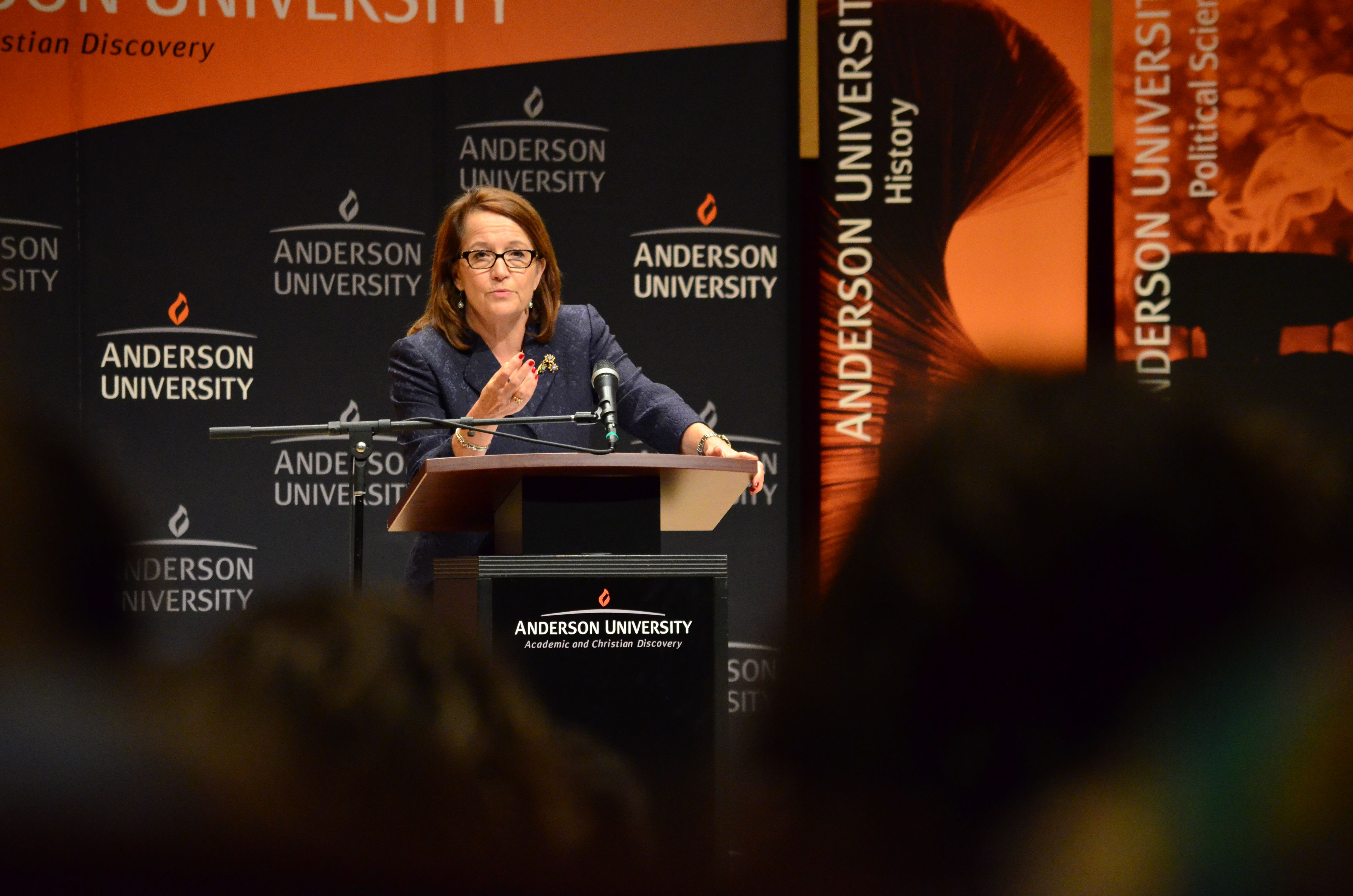 Indiana Supreme Court Chief Justice Rush visits AU - The Andersonian