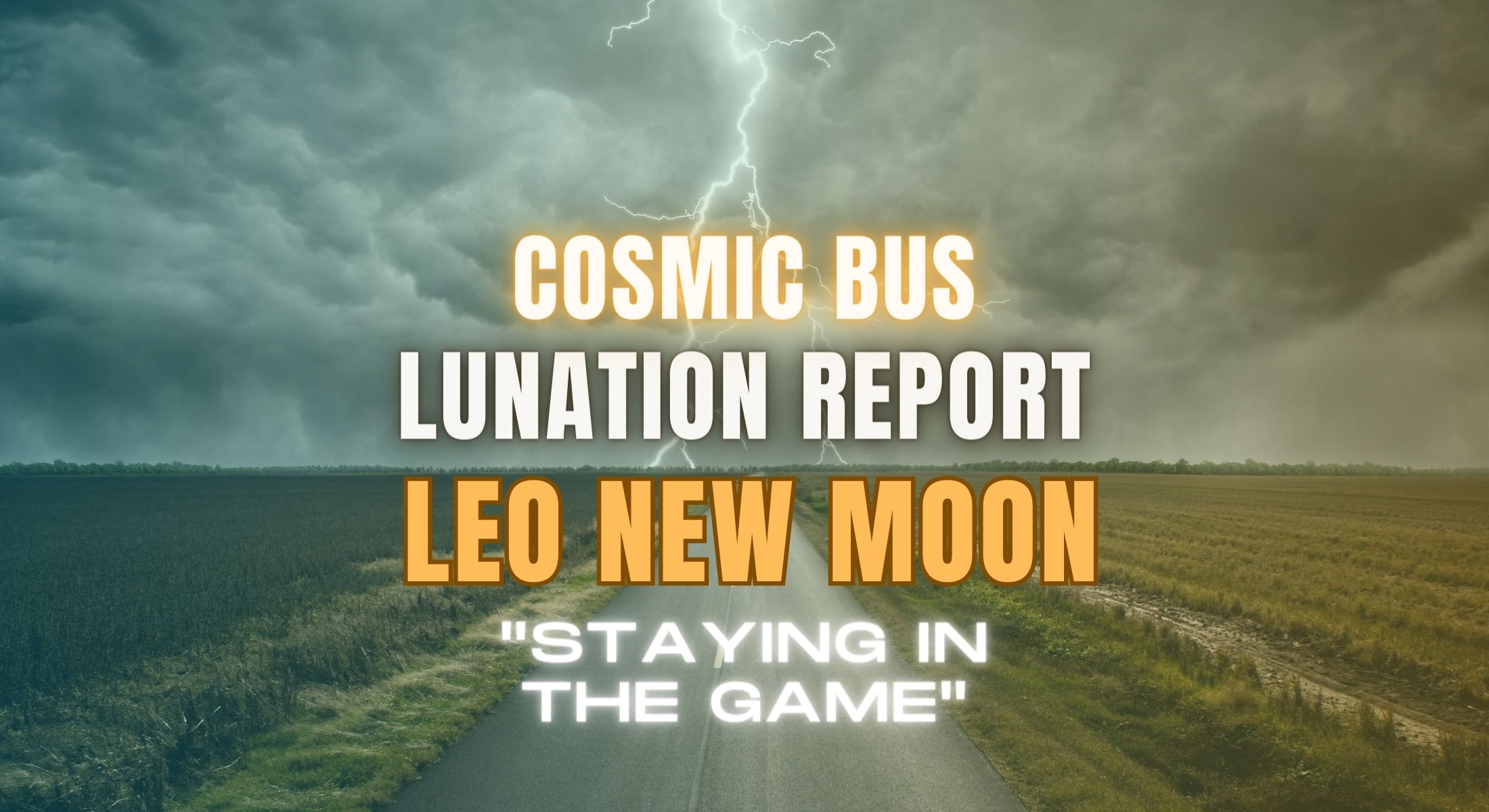 "Staying in the Game": LEO NEW MOON LUNATION REPORT [Cosmic Bus #2332 ...