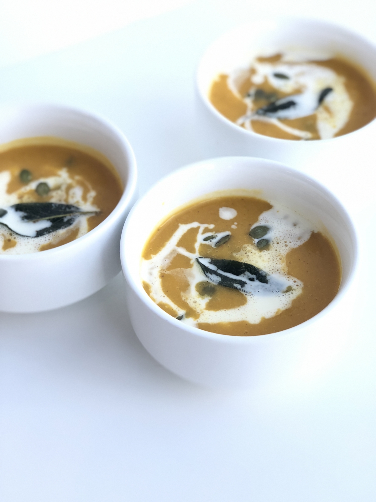 Sous Vide Spiced Pear and Butternut Squash Soup