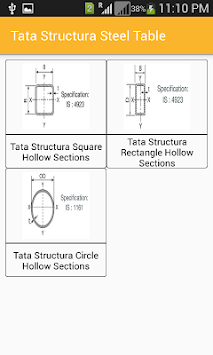 Download Indian Standard Steel Table for PC / MAC / Windows
