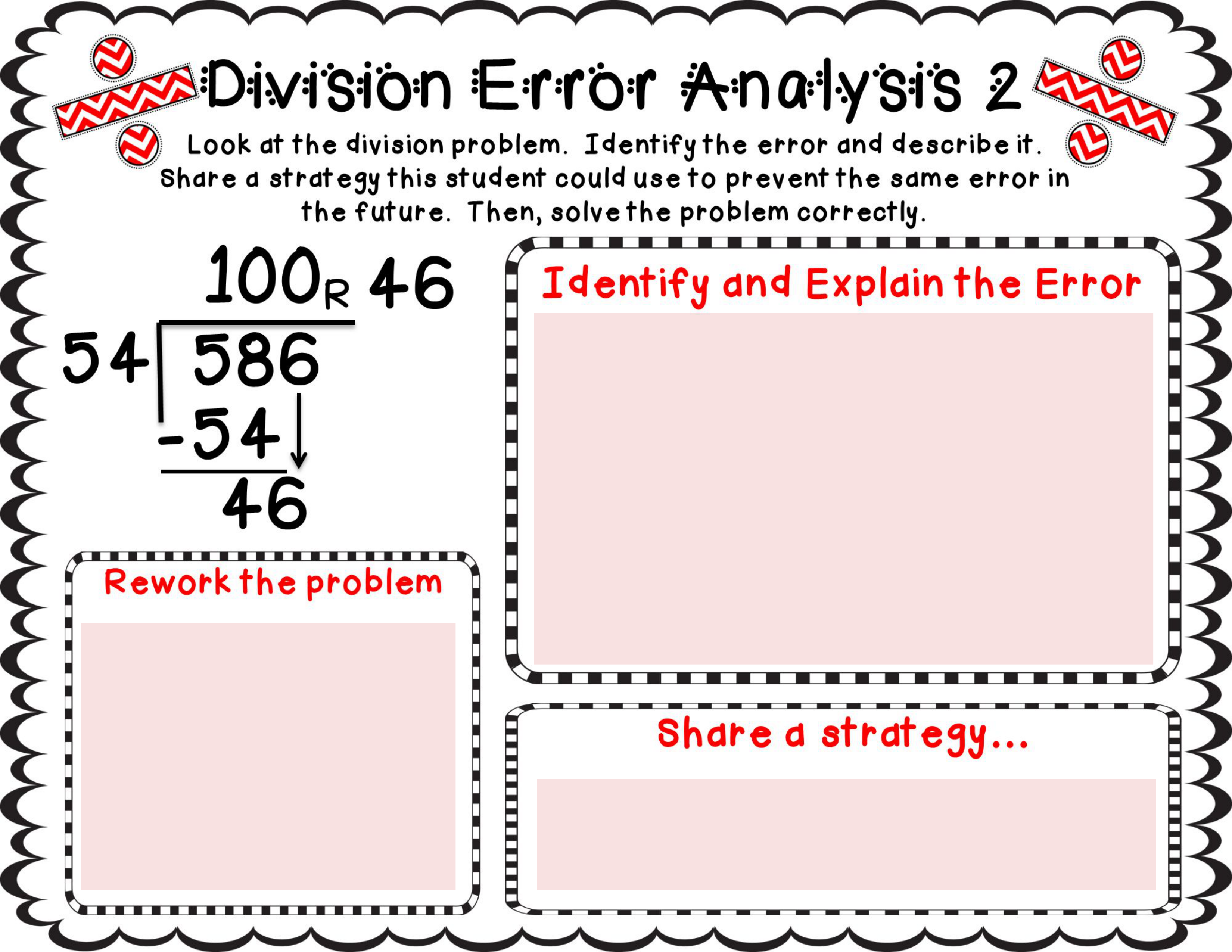 Long Division Error Analysis - Delores Thomas | Library | Formative