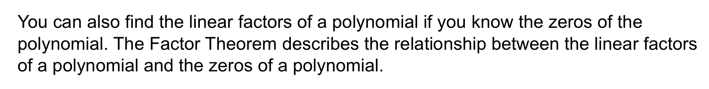 Algebra 2 5-2 Complete Lesson: Polynomials, Linear Factors, and Zeros ...