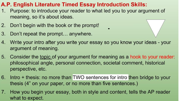 "Writing an AP Lit Timed Poetry & Prose Essay Intro" - Amy Buckley ...