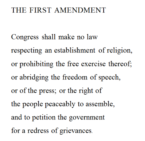 The First Amendment - Ashly Winkle | Library | Formative