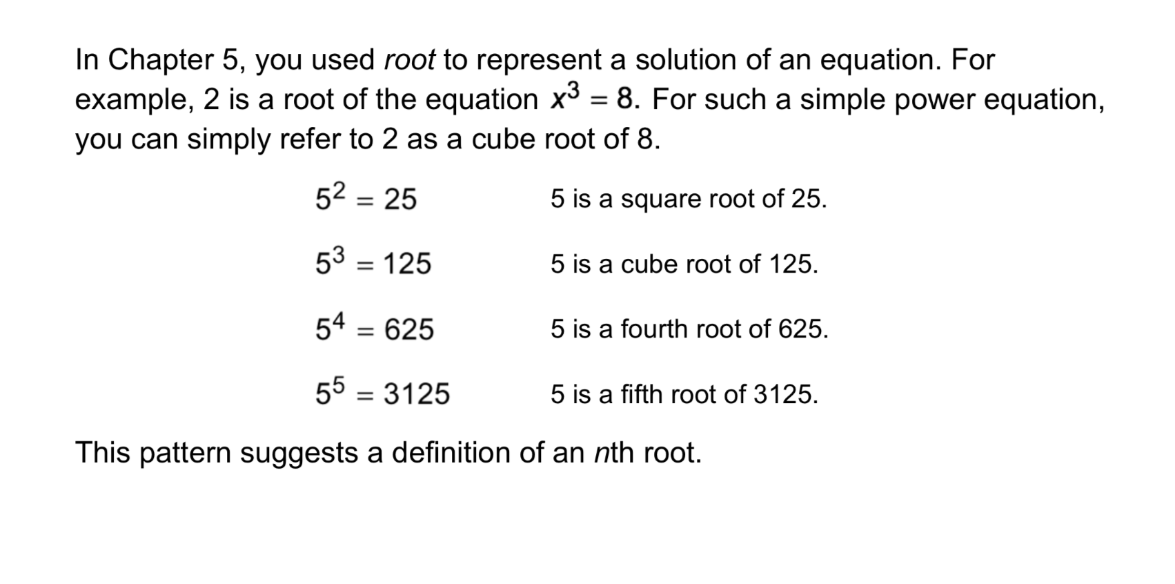 Algebra 2 6-1 Guided Practice: Roots and Radical Expressions - Matthew ...