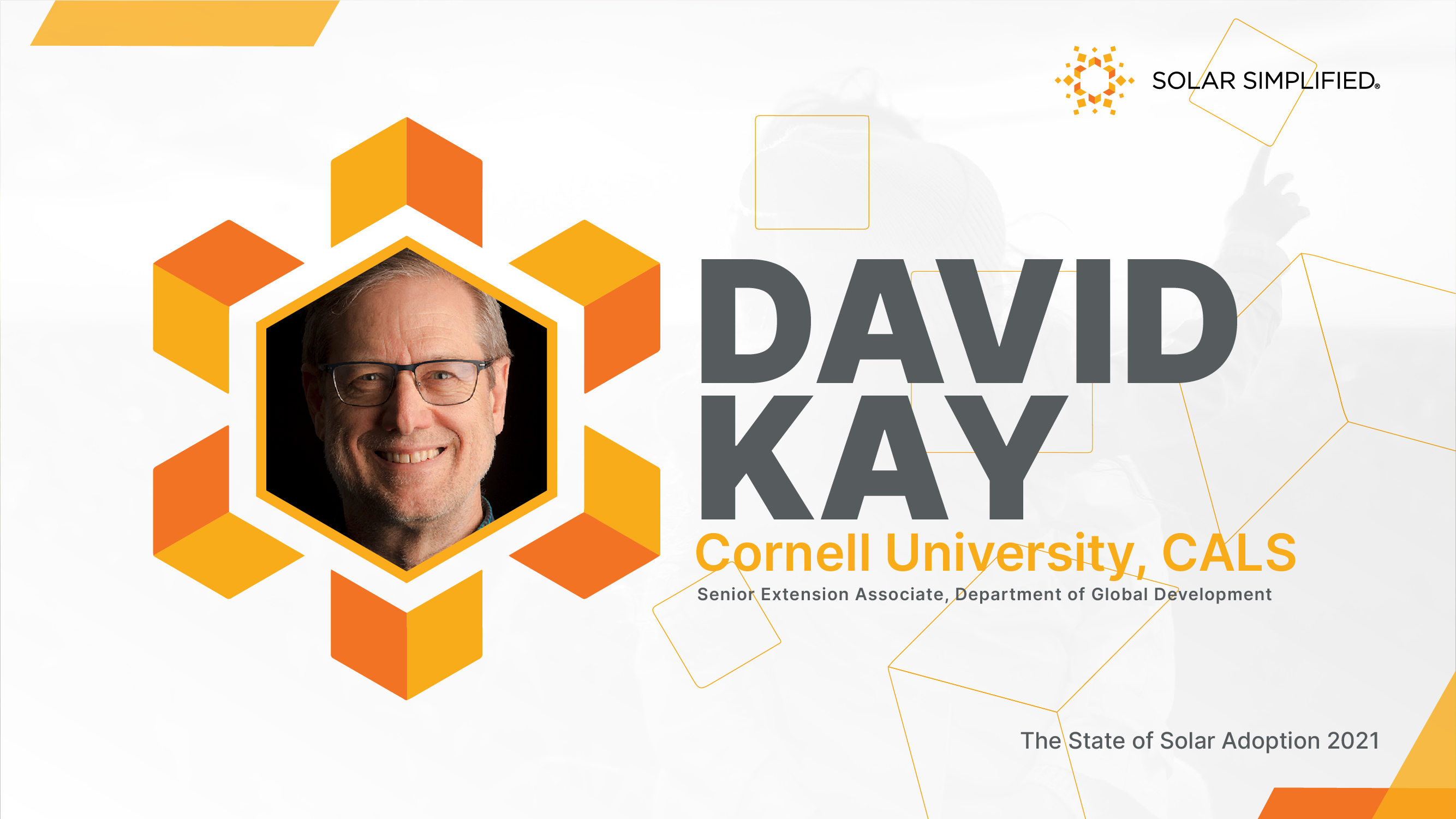 State of Solar Adoption 2021 - Interview with David Kay