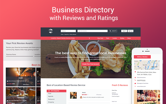 Location Based Reviews Template | Bubble