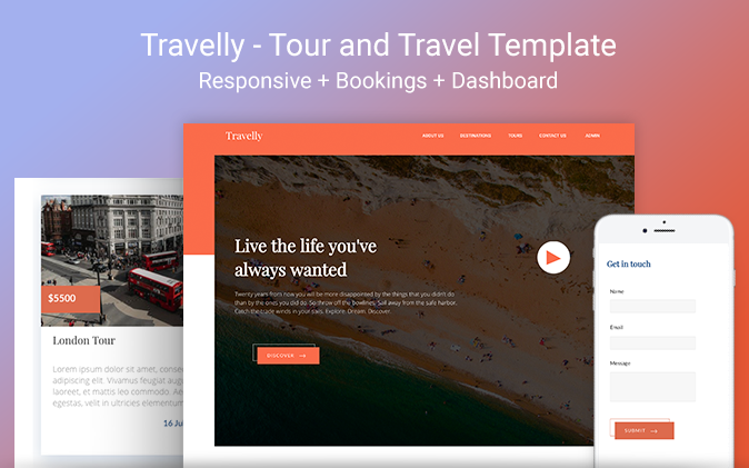 Travelly - Tour & Travel Template | Bubble