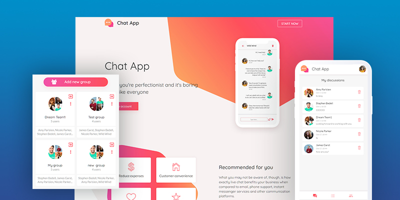 Chat app + Landing Page - Showcase - Bubble Forum