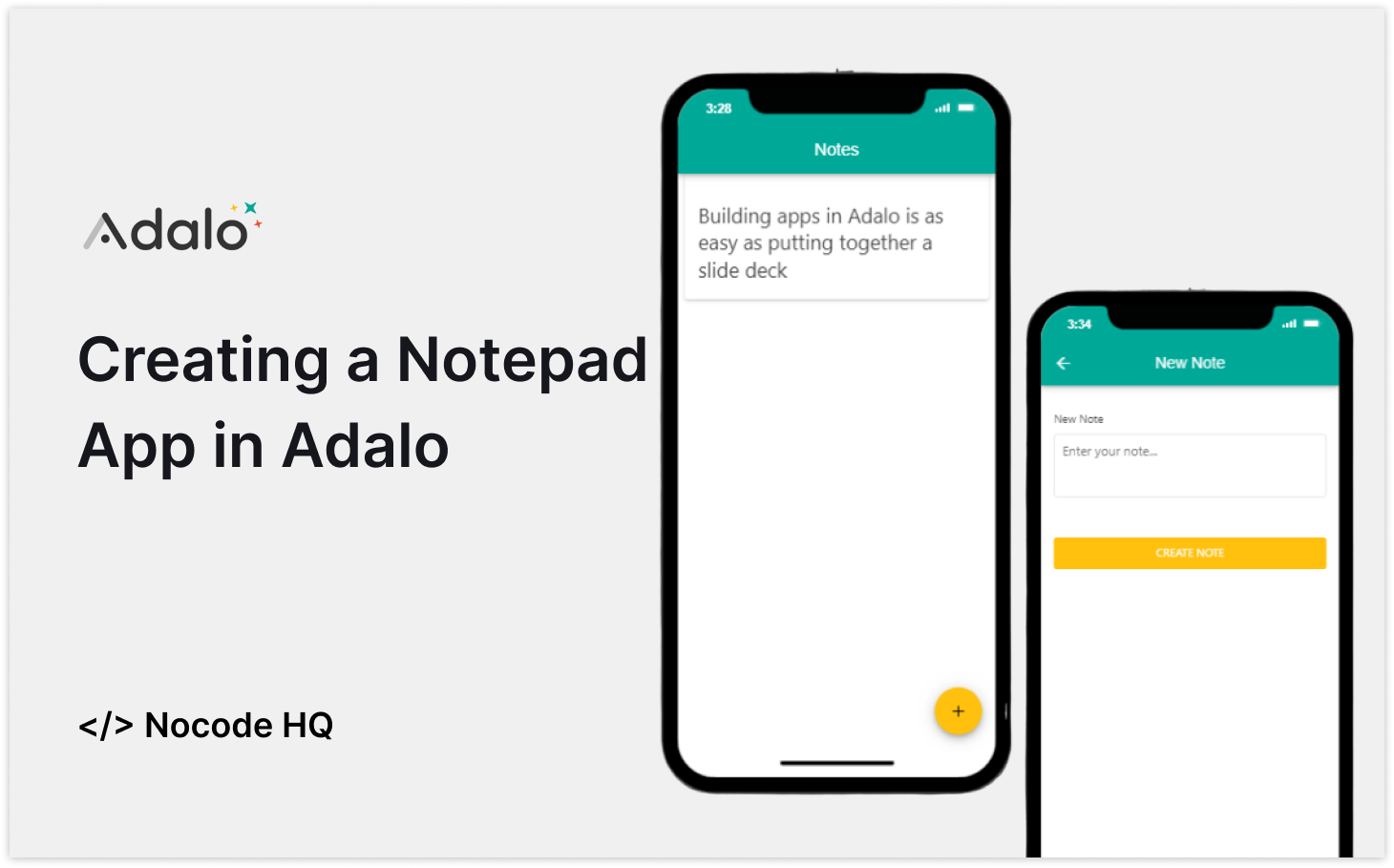 Creating A Notepad App In Adalo