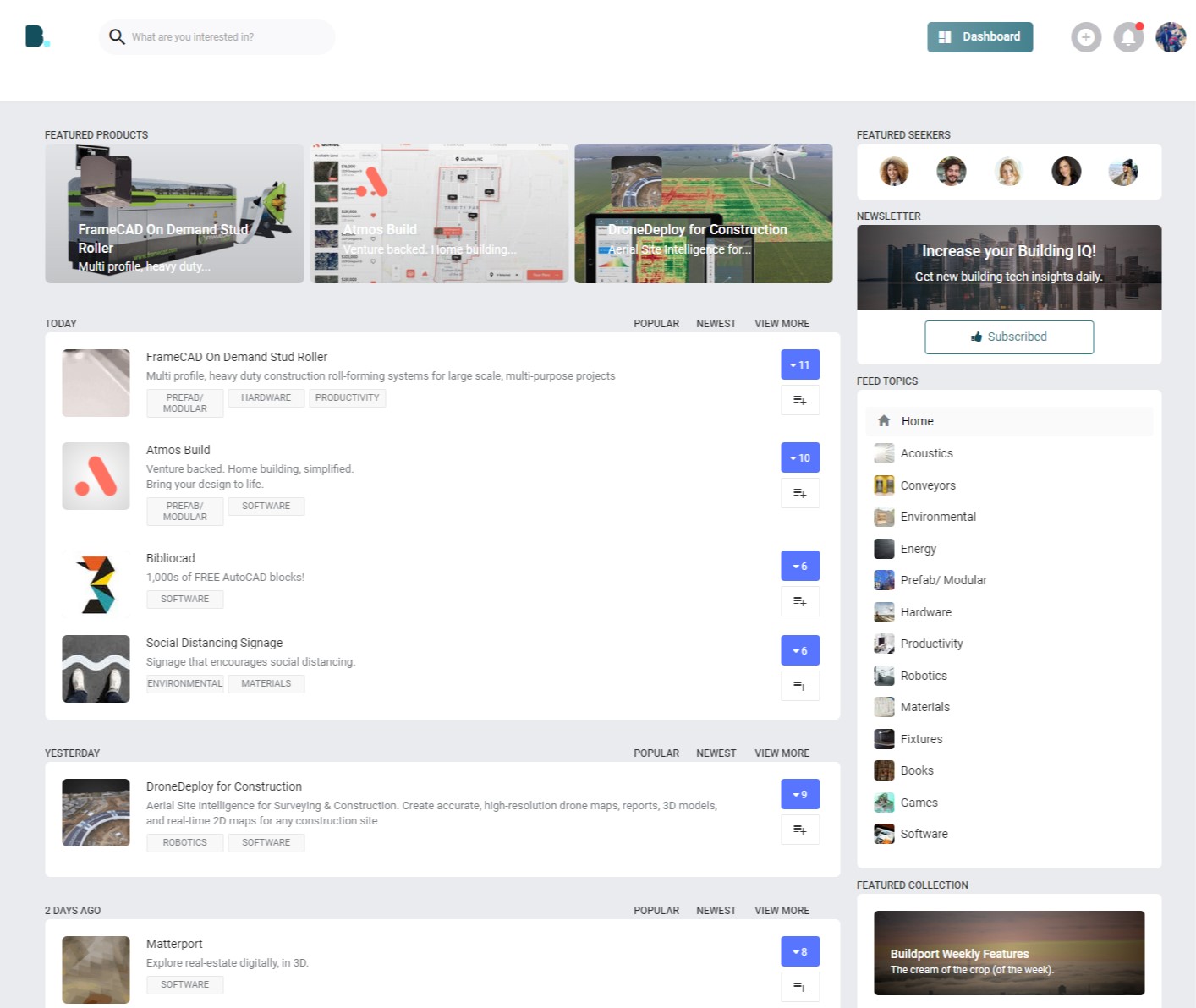 Buildport - New building tech everyday.