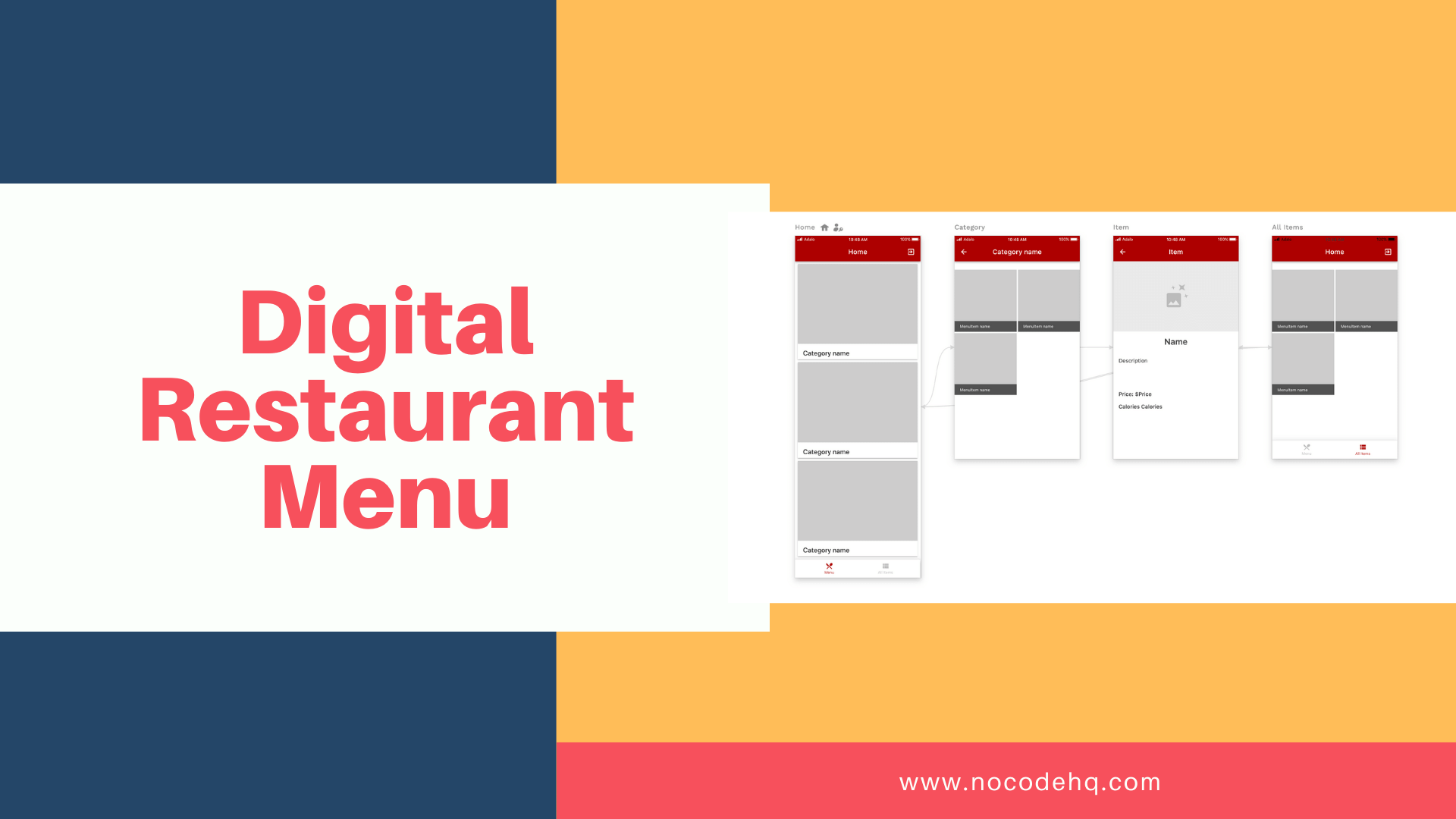 Digital Restaurant Menu App