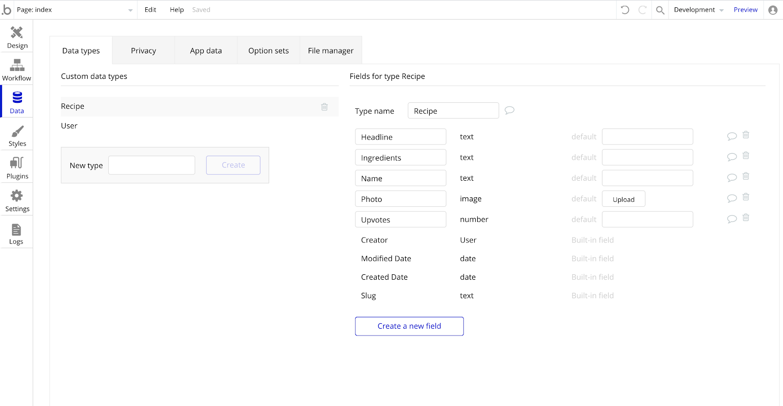 Creating the Data Structure | Bubble