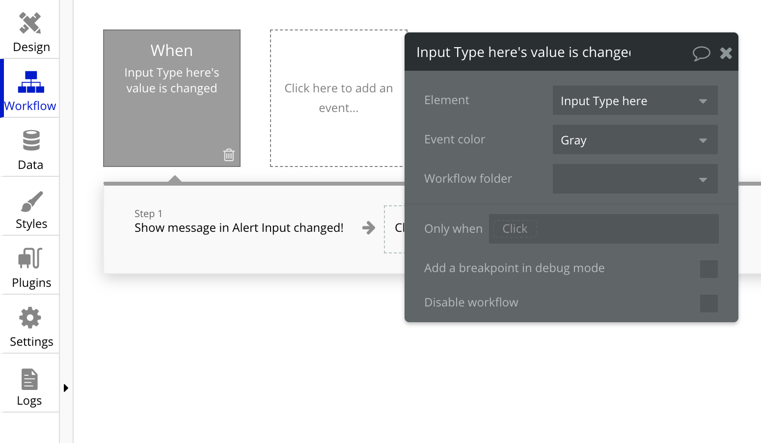 How to Trigger Workflows From Input Changes | Bubble