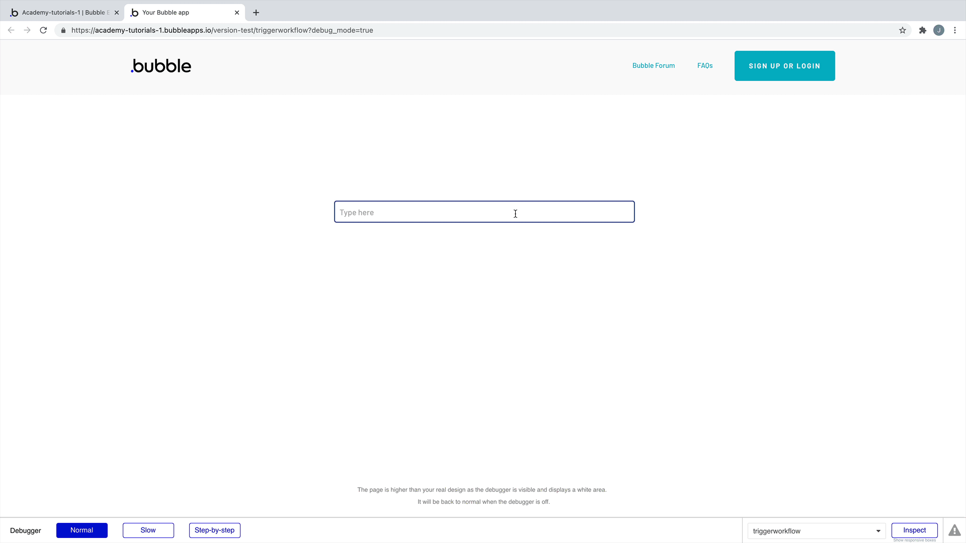How to Trigger Workflows From Input Changes | Bubble