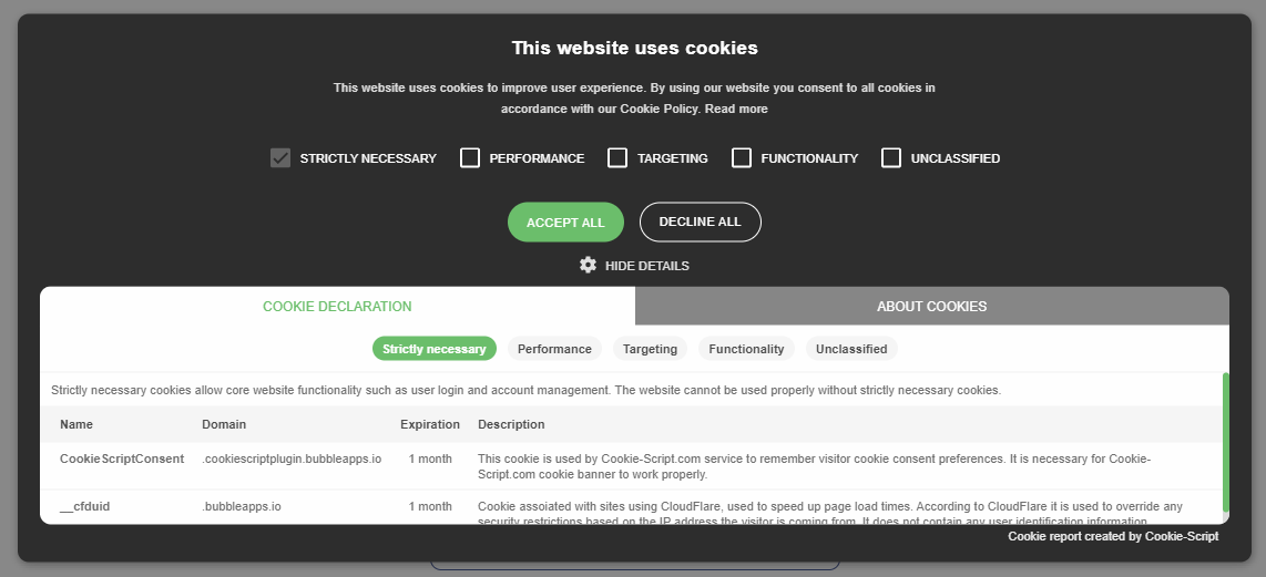 🍪 New Plugin Cookie Script Gdpr Cookies Solution Showcase Bubble Forum