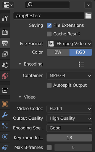 Exporting Videos From Blender