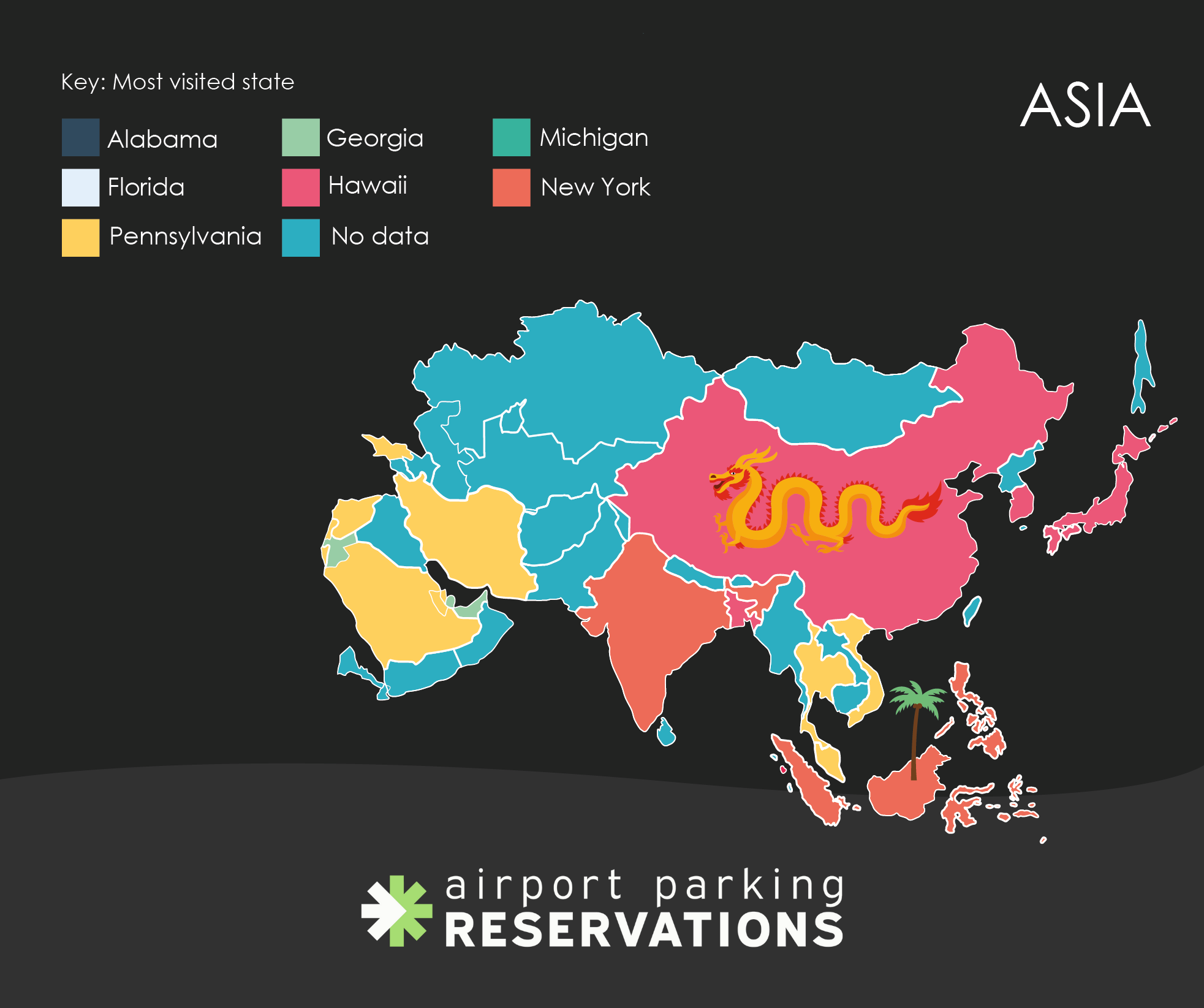 The Most Popular States to Travel to in the US