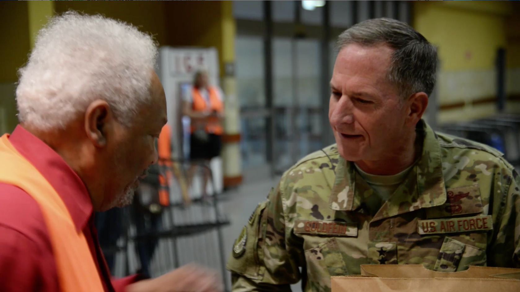 Former commissary bagger Gen. Goldfein shows he hasn't lost his touch