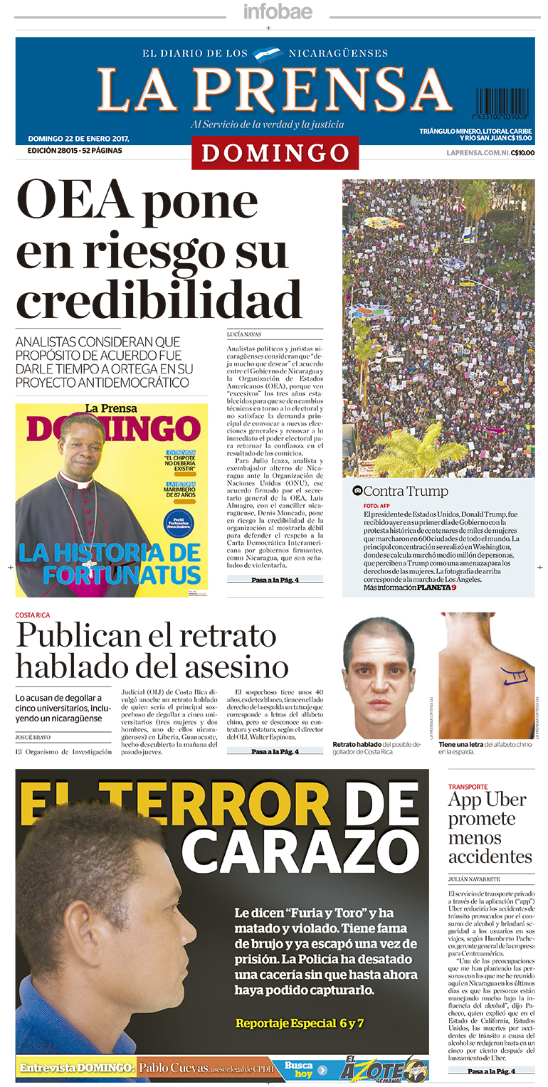 La Prensa Nicaragua Domingo 22 De Enero De 2016 Infobae 4624