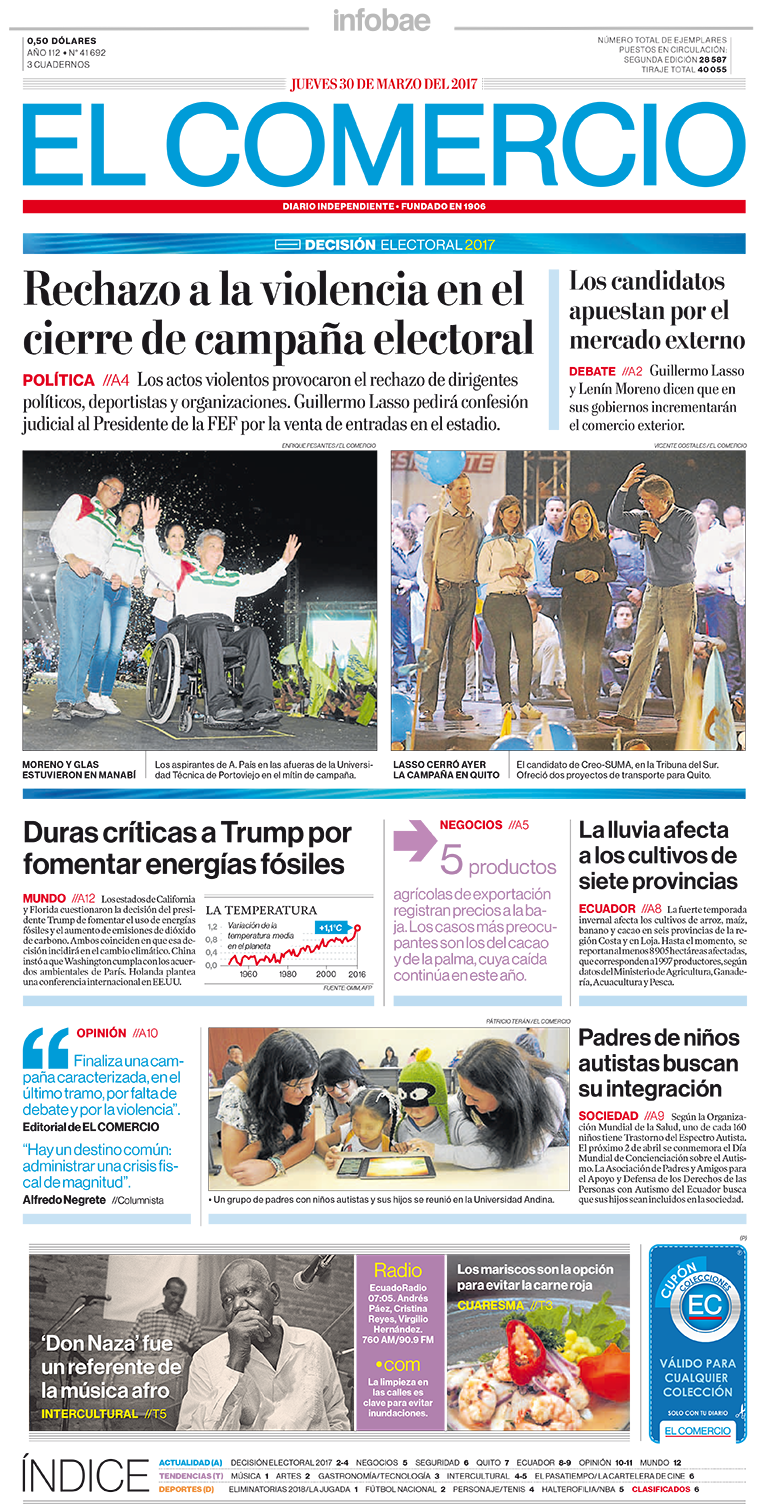 El Comercio Ecuador Jueves 30 De Marzo De 2017 Infobae