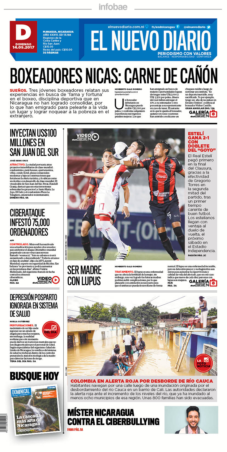 El Nuevo Diario Nicaragua Domingo 14 De Mayo De 2017 Infobae 9571