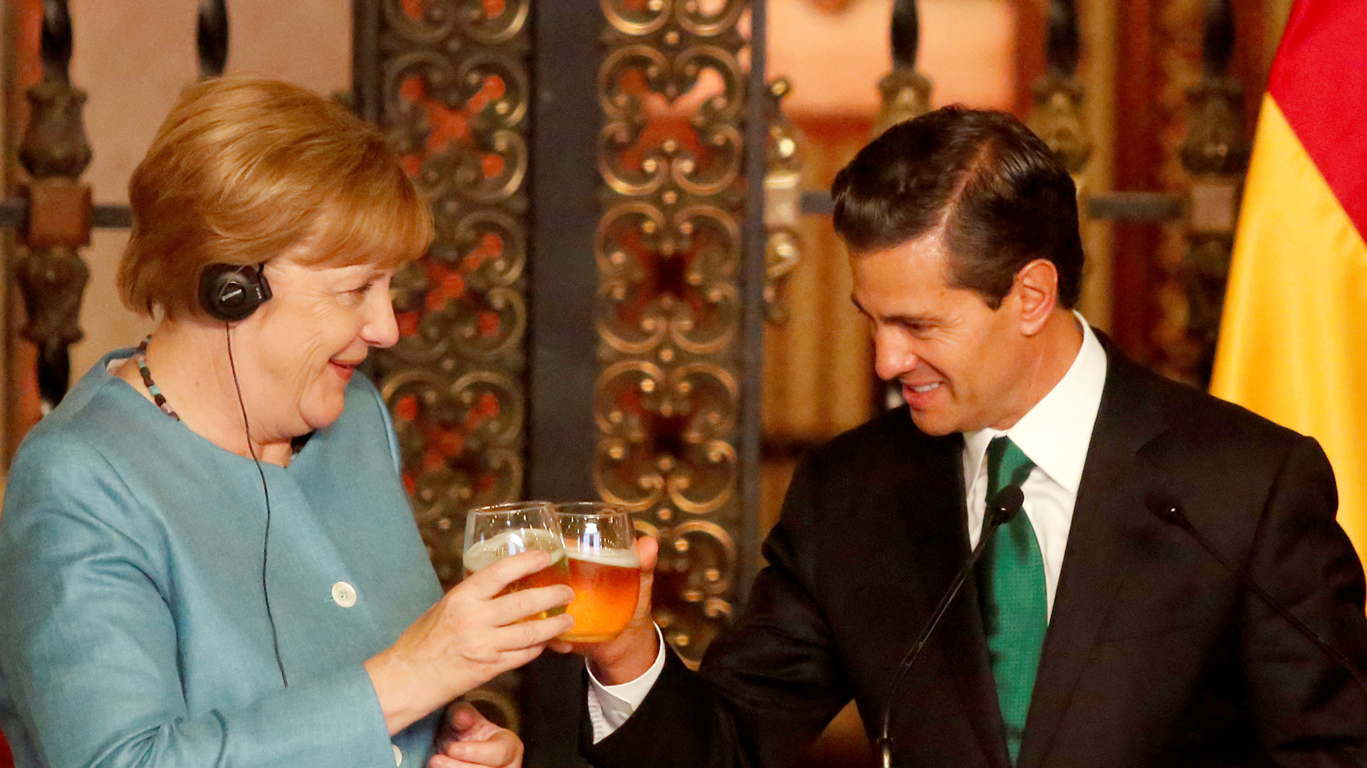 Angela Merkel visitó a Enrique Peña Nieto para reforzar los lazos ...