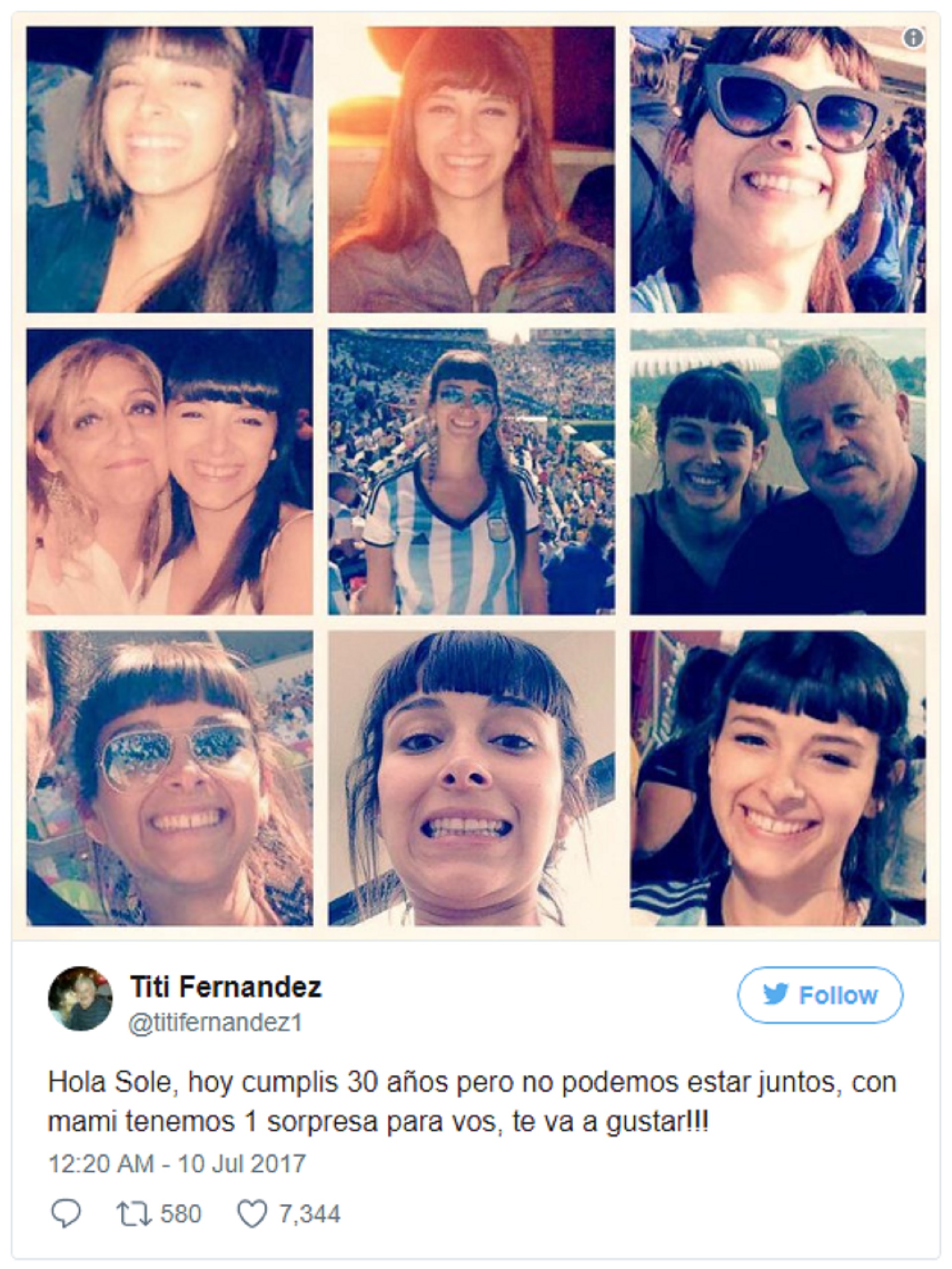 Conmovedor Mensaje De Tití Fernández El Día Del Cumpleaños De Su Hija 4559