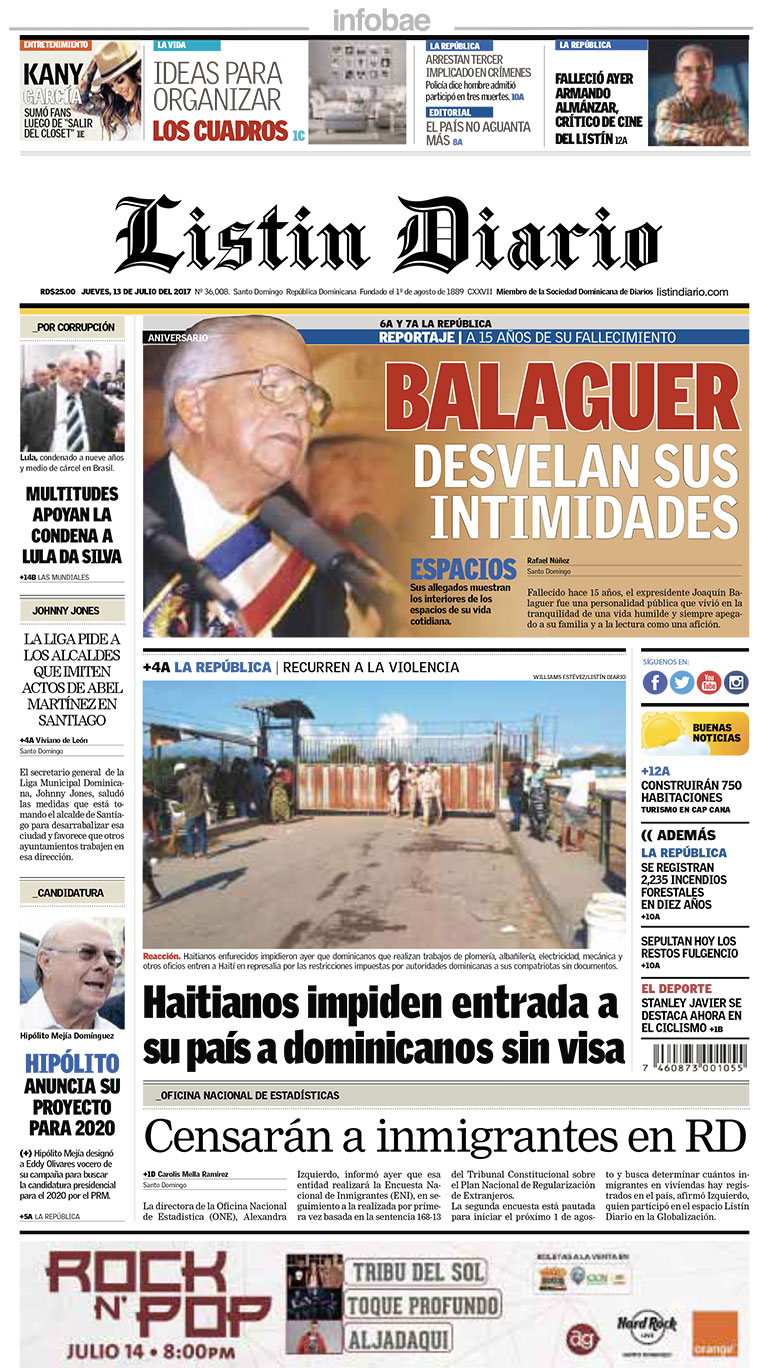 Listin Diario República Dominicana Jueves 13 De Junio De 2017 Infobae