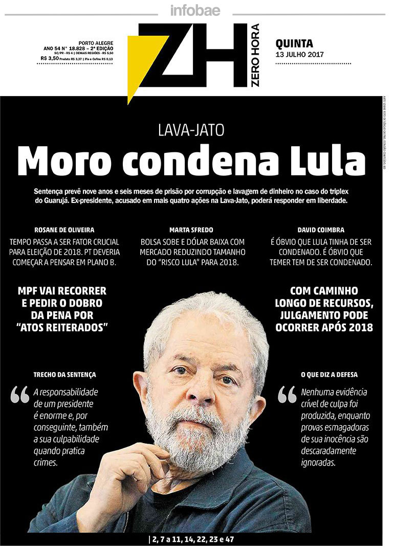 Zero Hora Brasil Jueves 13 De Junio De 2017 Infobae