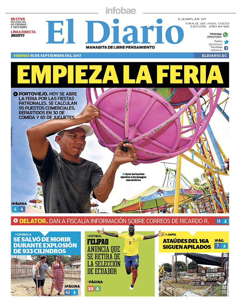 El Diario Ecuador Viernes 15 De Septiembre De 2017 Infobae