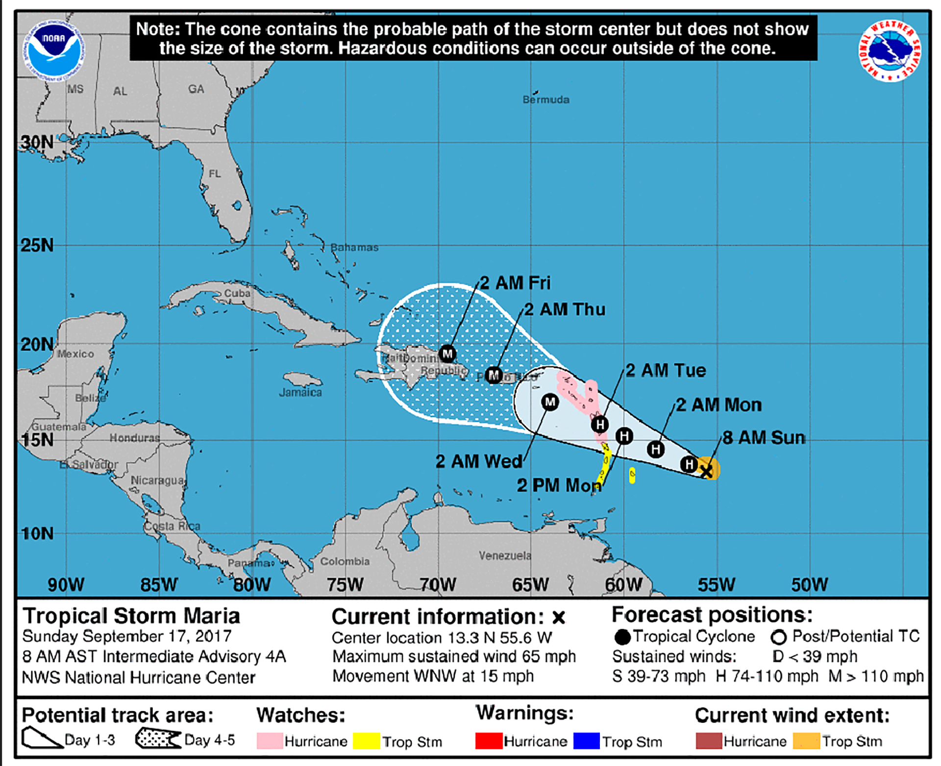 Amenaza para el Caribe: la tormenta tropical María se convertirá en ...