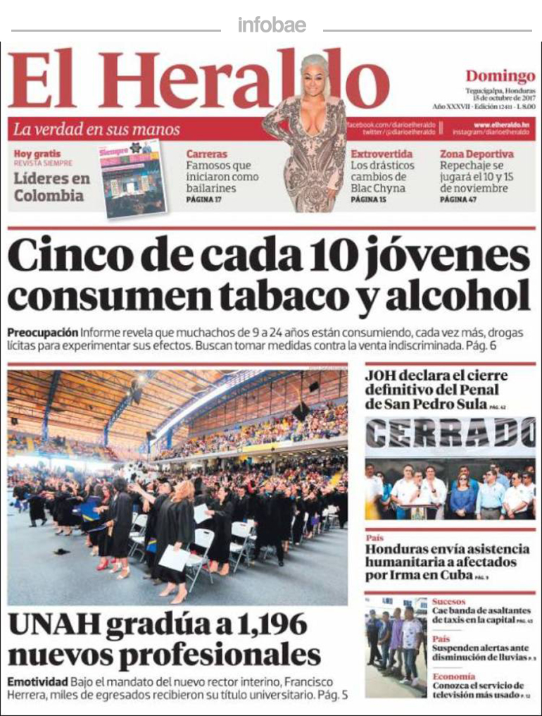 El Heraldo Honduras 15 De Octubre De 2017 Infobae