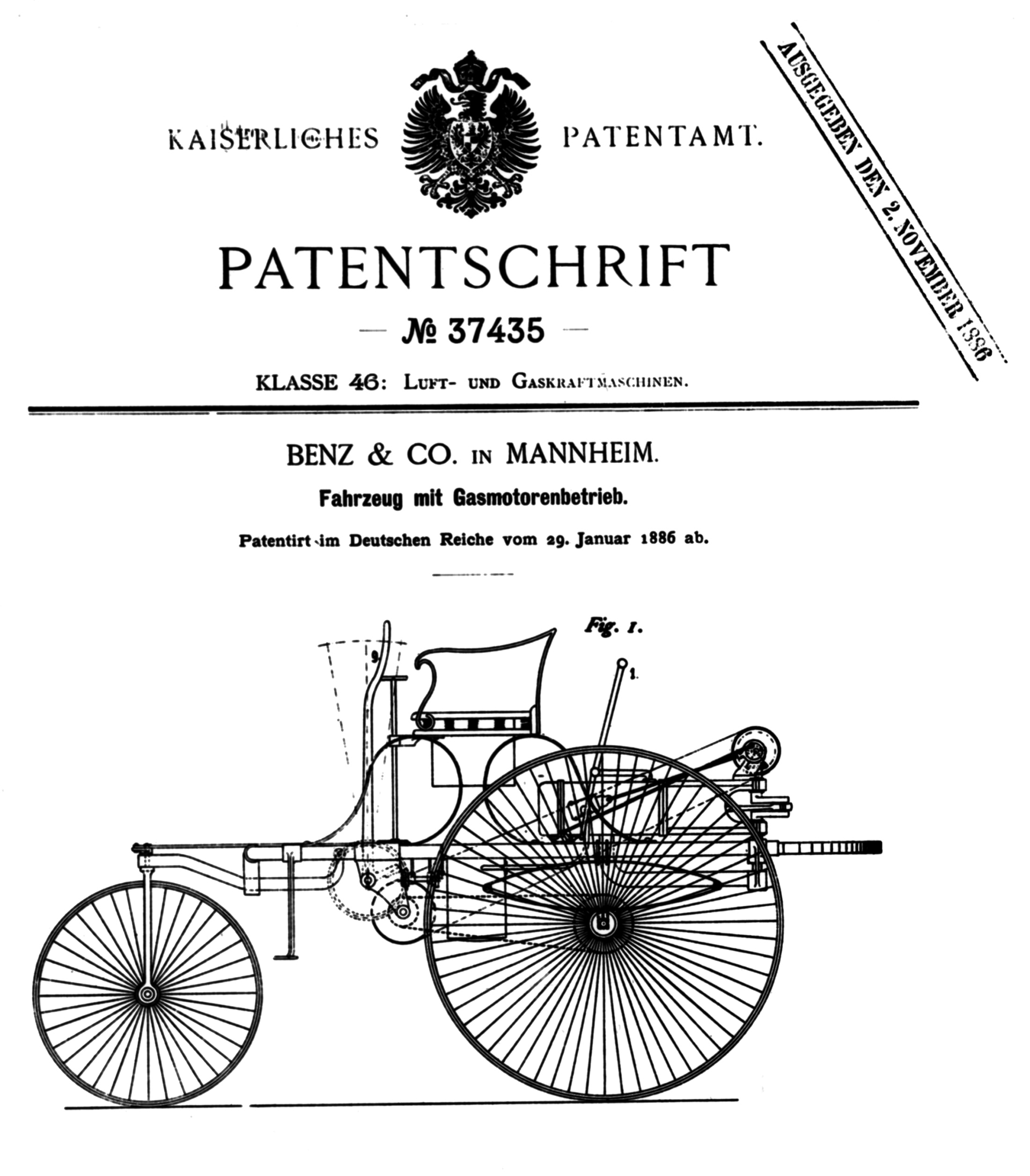 A 132 Años Del Primer Automóvil De La Historia Curiosidades Y Rasgos