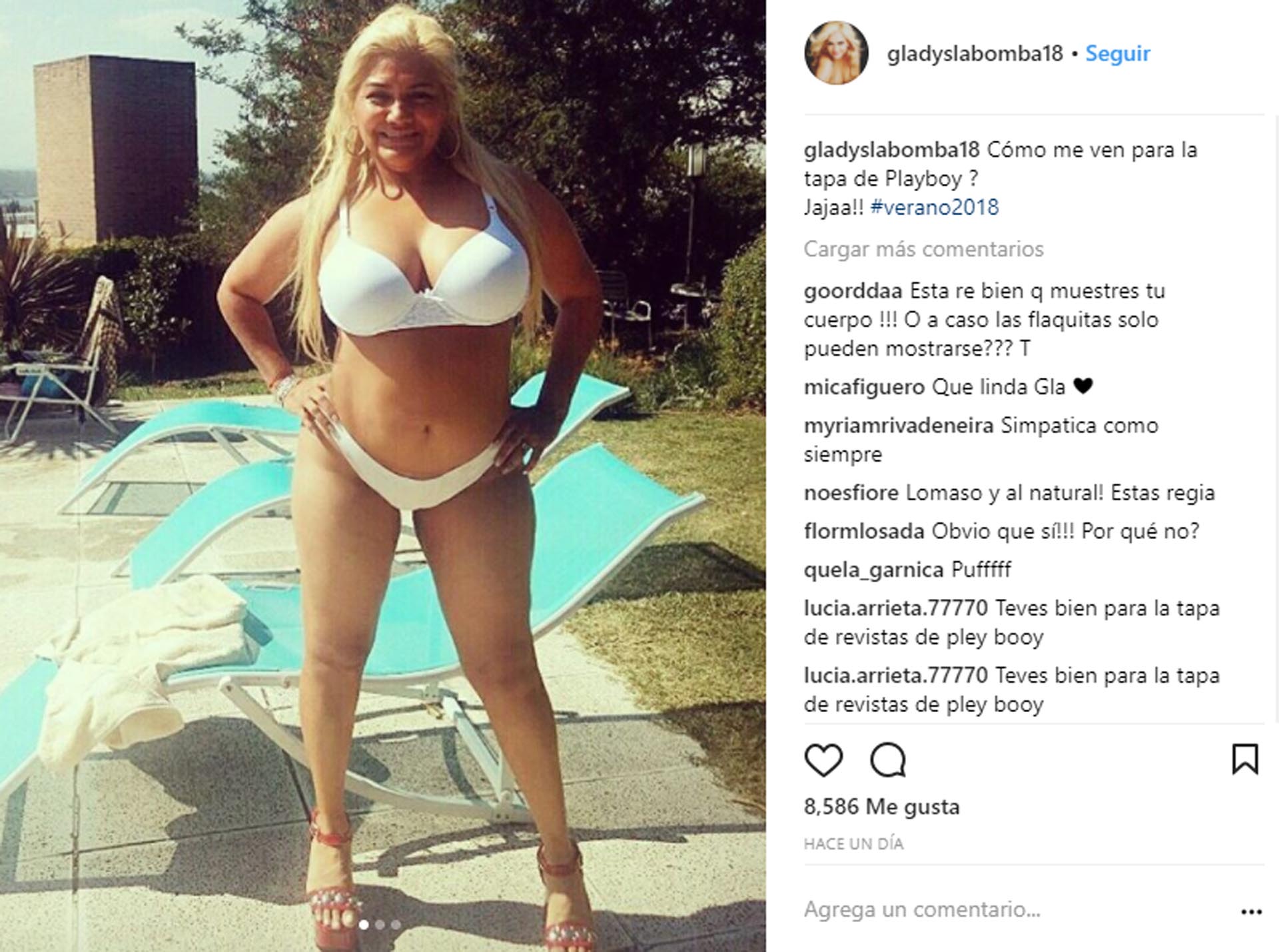 La Divertida Y Sexy Sesión De Fotos De Gladys La Bomba Tucumana En Bikini ¿cómo Me Ven Para
