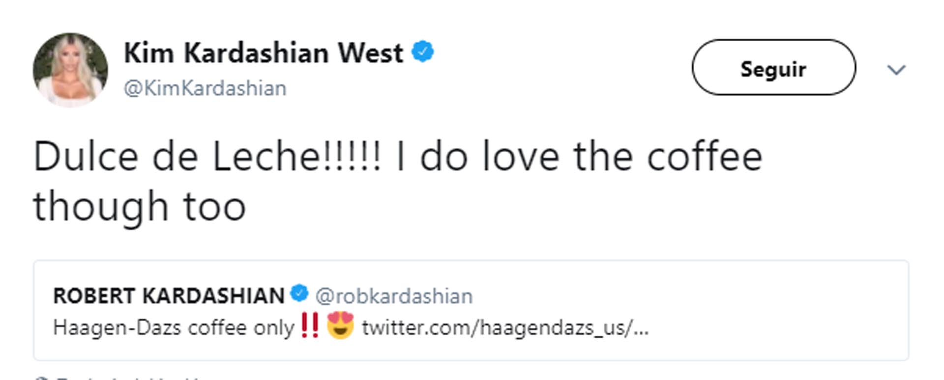 ¿la Tenías Kim Kardashian Se Reconoció Fanática Del Helado De Dulce De Leche Infobae