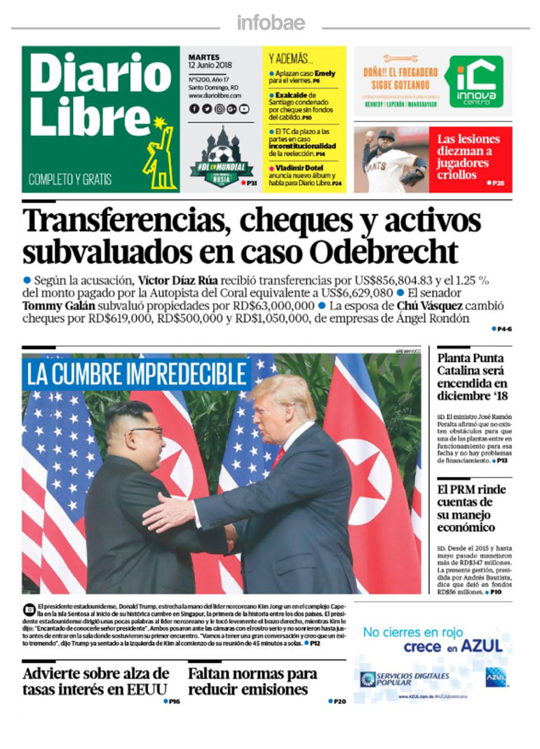 Diario Libre República Dominicana 12 De Junio De 2018 Infobae