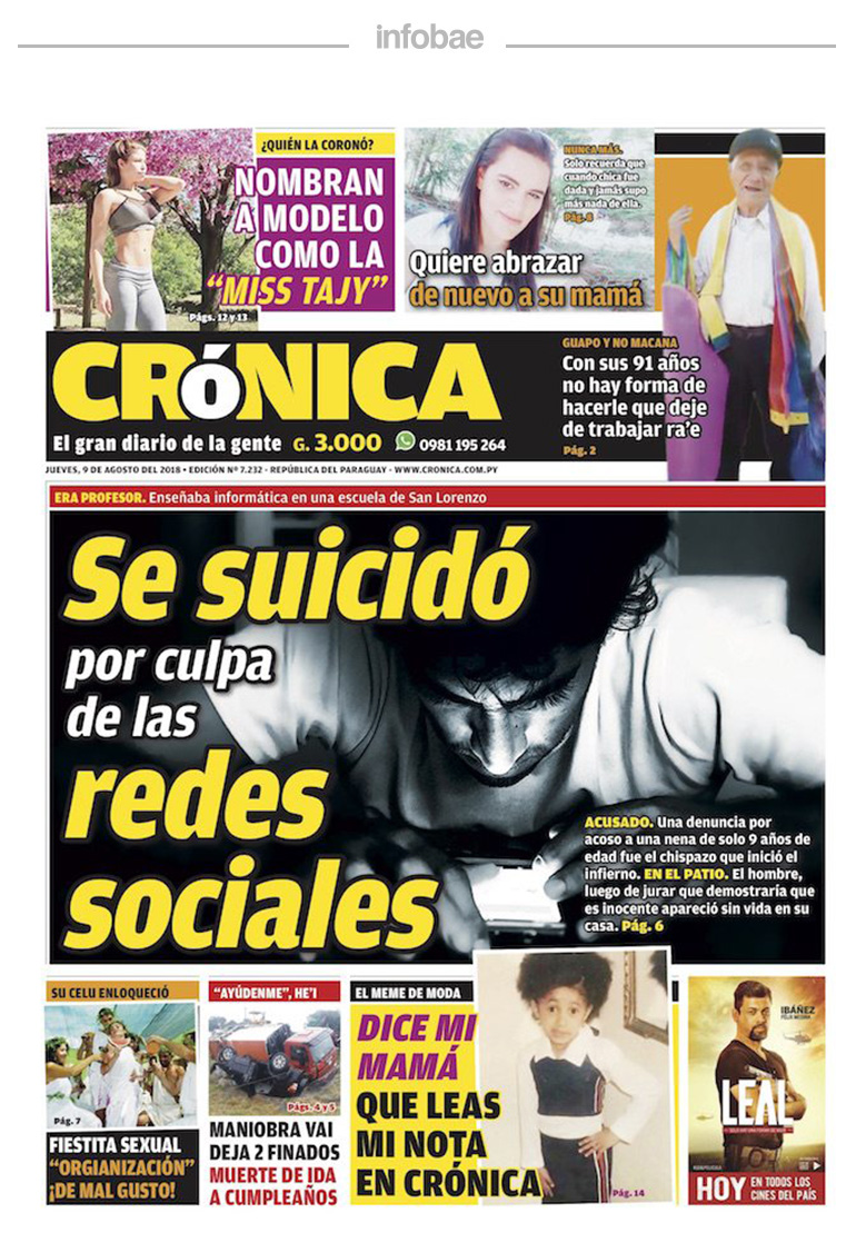 Crónica Paraguay 9 De Agosto De 2018 Infobae