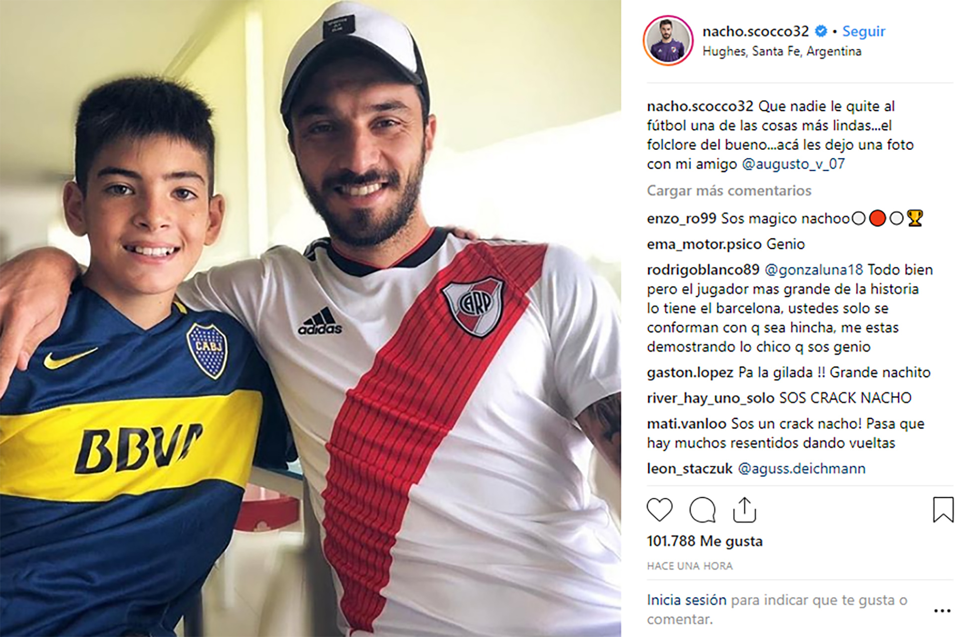 El Mensaje De Nacho Scocco Luego De La Burla Que Le Hizo A Un Hincha De Boca De 11 Años Infobae