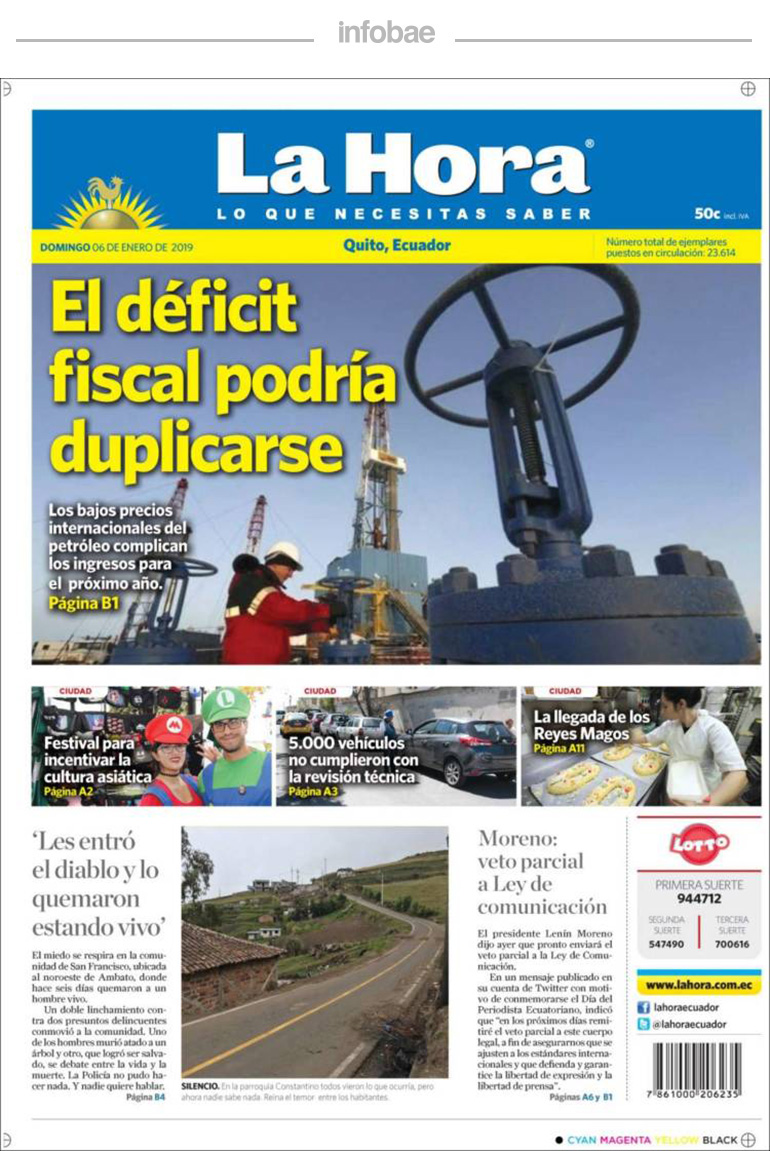 La Hora Ecuador 06 De Enero De 2019 Infobae 2423