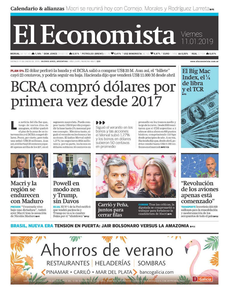 El Economista Viernes 11 De Enero De 2019 Infobae 8156