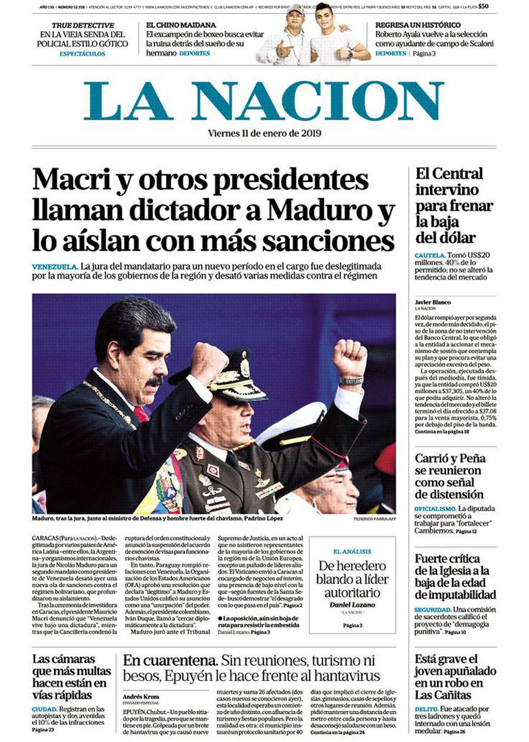 La Nación Viernes 11 De Enero De 2019 Infobae 3877