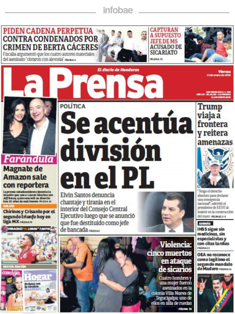 La Prensa Honduras Viernes 11 De Enero De 2019 Infobae 0721