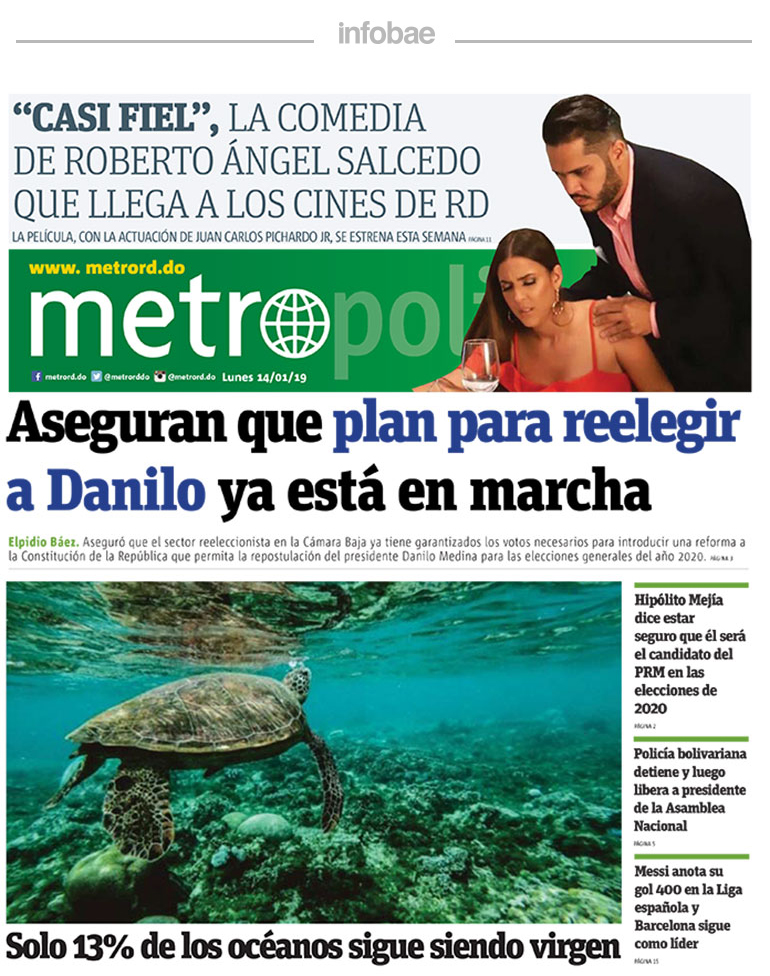Metropoli República Dominicana Lunes 14 De Enero De 2019 Infobae